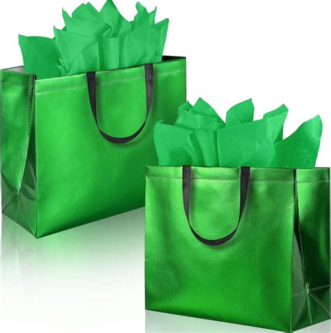 Blewindz 18pcs Green T Bags Large Size 13 Reusable
