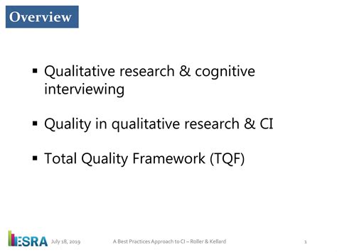A Best Practices Approach To Cognitive Interviewing Pptx