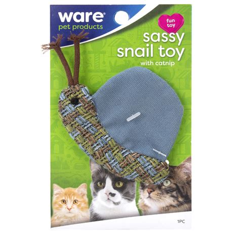 Sassy Snail Surprise Catnip Fun By Ware