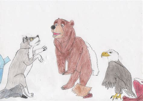Kenai Denahi And Sitka Turn Into Bear Wolf Eagle 4 By Goodtimesroll44 On Deviantart