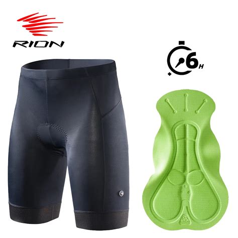 RION 남성용 사이클링 반바지 MTB 산악 자전거 타이츠 자전거 의류 자전거 바지 D 패드 복장 장거리 남성 반바지 시간