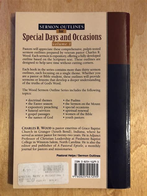 Baptist Sermon Series Outlines