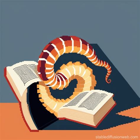 Worm Creating Physics Wormhole In Book Stable Diffusion Online