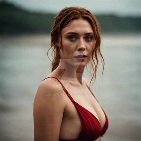 Sexy Elizabeth Olsen At The Beach By Lokiwvnda On Deviantart