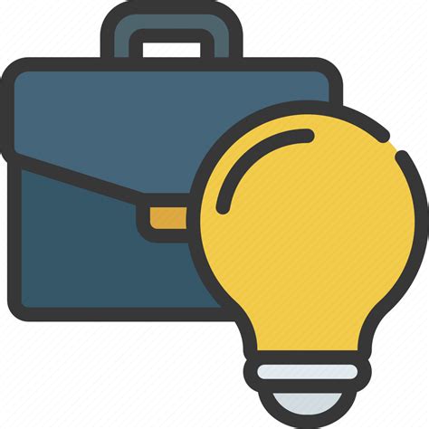 Business Ideas Light Bulb Briefcase Icon Download On Iconfinder