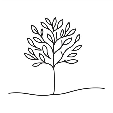 Tree Outline Template Vector Art Icons And Graphics For Free Download