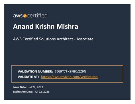 anand krishn mishra on linkedin aws certified gratitude