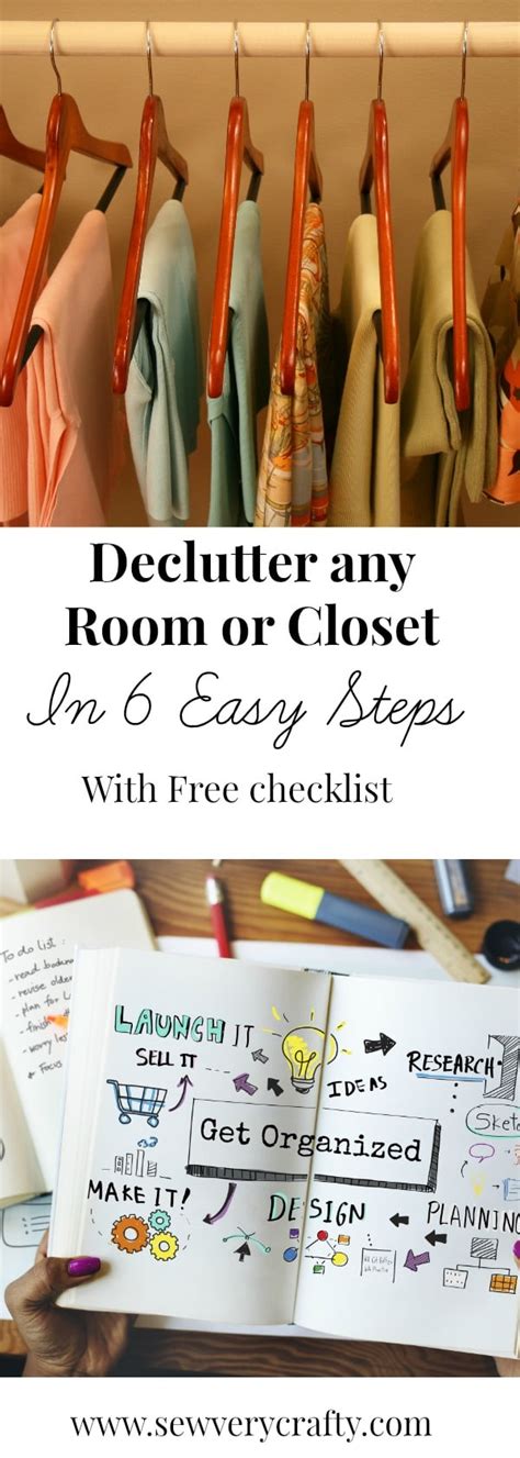 How To Declutter Any Room Or Closet In Steps Sew Very Crafty