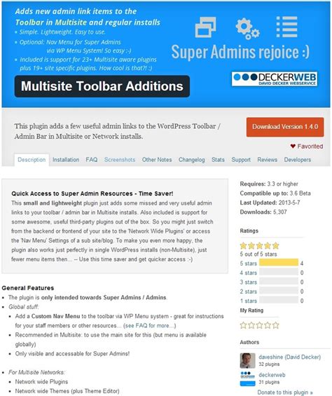 Multisite Toolbar Additions Plugin Adds A Few Useful Admin Links To The