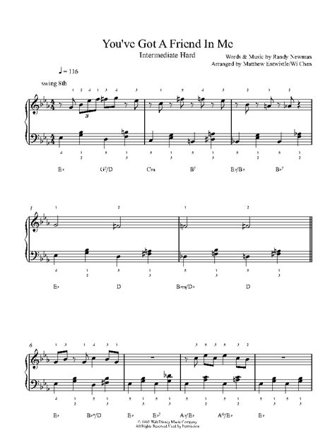 Youve Got A Friend In Me By Randy Newman Sheet Music And Lesson
