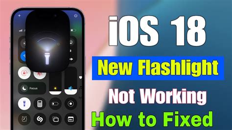 Ios 18 New Flashlight Not Working Ios 18 Torch Animation Not Showing