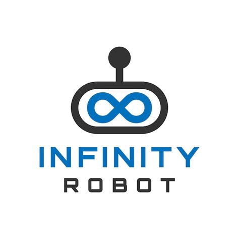 Premium Vector Modern Infinity Robot Logo Design