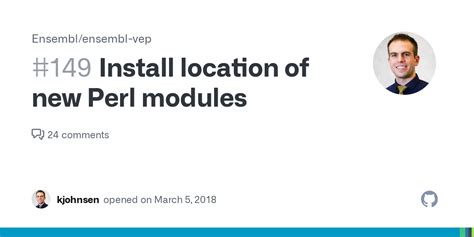 Install Location Of New Perl Modules · Issue 149 · Ensemblensembl Vep