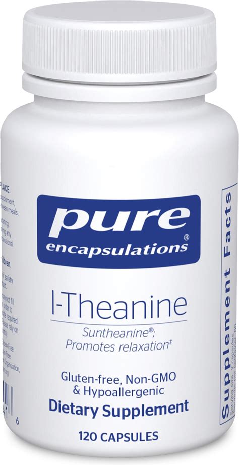 Pure Encapsulations L Theanine Amino Acid Supplement To Support Relaxation Stress