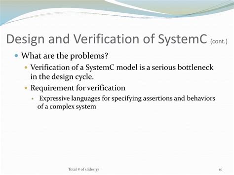 Ppt Design And Verification Of Systemc Transaction Level Models