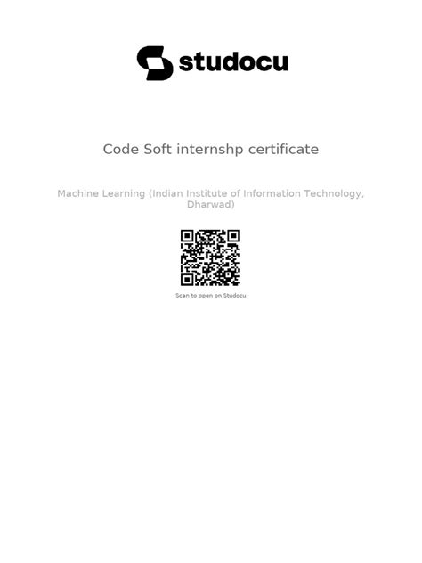 Code Soft Internship Certificate 1 Pdf