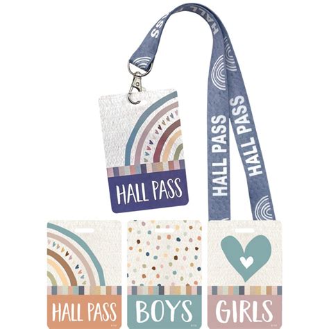 Everyone Is Welcome Hall Pass With Lanyard Set Of 4 Tcr20323