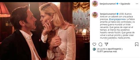 Benjamín Vicuña expresó su nostalgia en plena cuarentena al recordar una escena con la China en