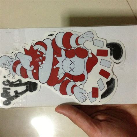Original Fake Kaws Rare Sticker Set Hobbies And Toys Stationery And Craft