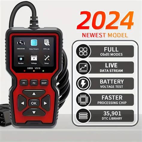 V519 Obd Ii 자동차 진단 스캐너 오류 코드 리더 엔진 문제 해결 도구 자동차 진단 스캐너 자동차 스 Temu