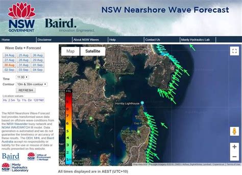 Nsw Nearshore Wave Model And Forecast System