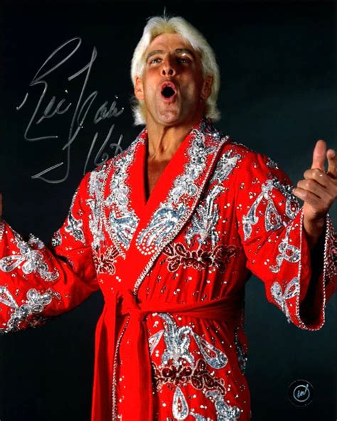 Ric Flair In A Robe Autographed Wwf 8x10 Photo Icon Autographs