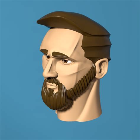 Archivo Stl Cabeza De Messi Deportista Profesional De Fútbol ⚽ Obj ・diseño De Impresión En 3d