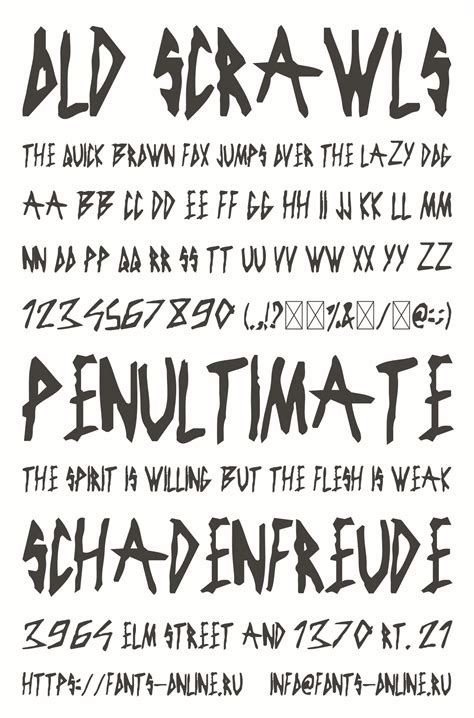 Old Scrawls Font