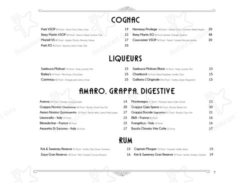 Menu At Musso And Frank Grill Pub And Bar West Hollywood