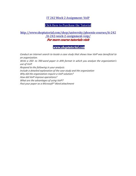 it 242 week 2 assignment voip by gavinjacob issuu