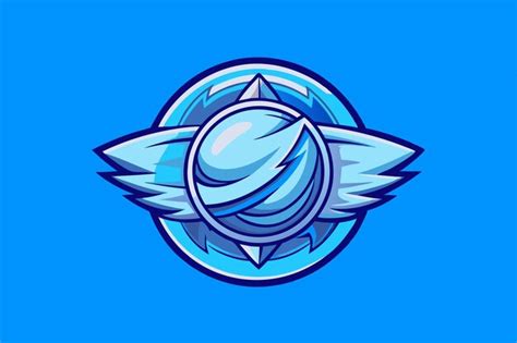 Un logotipo con un logotipo azul que dice una cita en él | Vector Premium generado con IA