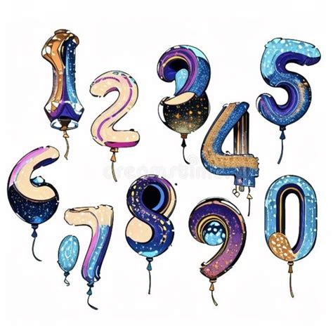 Colored Illustration Sketch Of A Number Of Consecutive Numbers Part Two