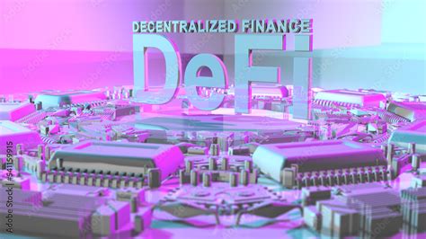 Decentralised Finance Illustration Stock Illustration Adobe Stock
