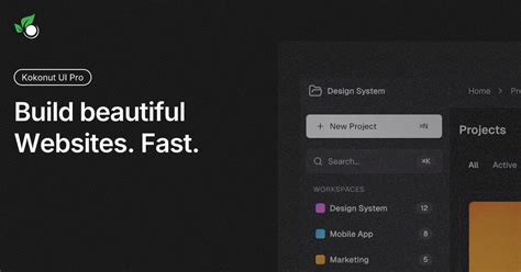 kokonutui pro ui components to build beautiful websites