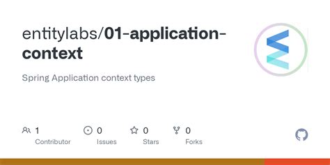 Github Entitylabs 01 Application Context Spring Application Context Types