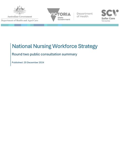 National Nursing Workforce Strategy Round Two Consultation Summary Report Australian