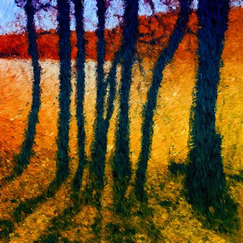 Indian Summer 4 See Impressionismus Landschaft Digitale Kunst Von