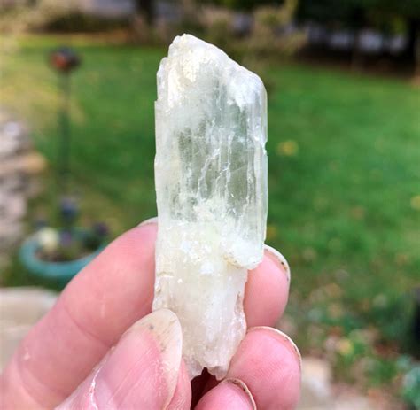 Hiddenite Crystal Specimen With Nice Light Green Color