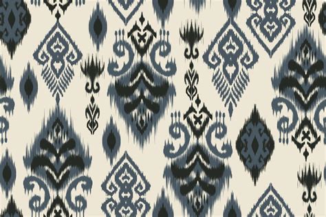 Black And White Ikat Pattern