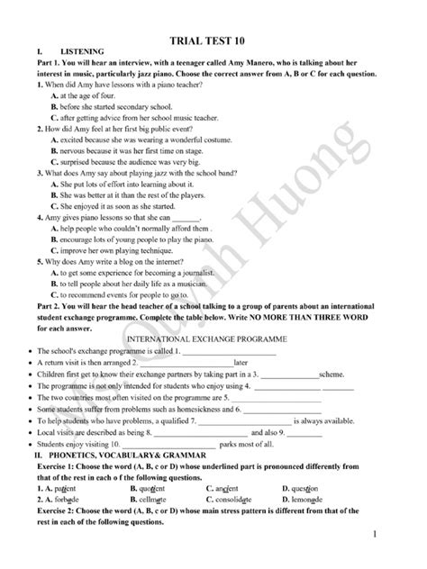 Trial Test 10 Hw Pdf