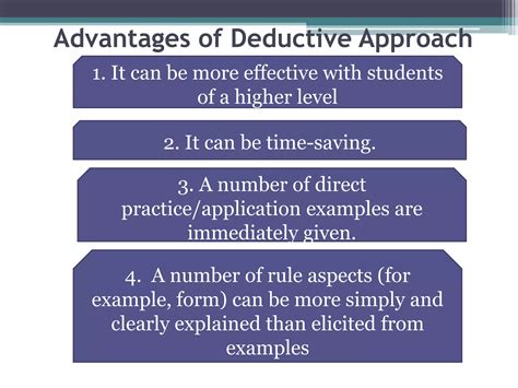 Deductive Approach Pptx