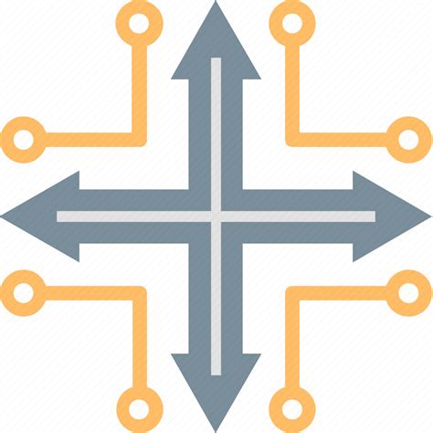 Routing Arrows Connection Internet Network Share Transmit Icon