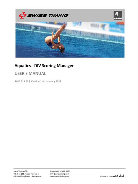 Swiss Timing Div Scoring Manager Manual Pdf Computer File Software