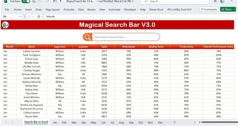 Magic Search Bar V30 Reloaded With Multiple Worksheet And Specific