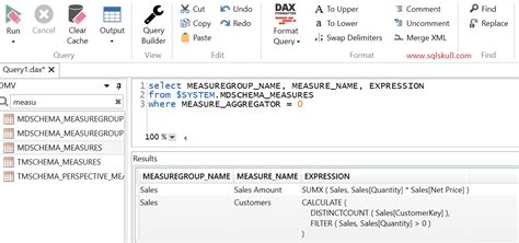 Export Measures And Calculated Columns Sql Bi Tutorials