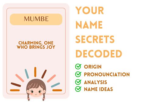 Mumbe Girl Name Meaning And Pronunciation