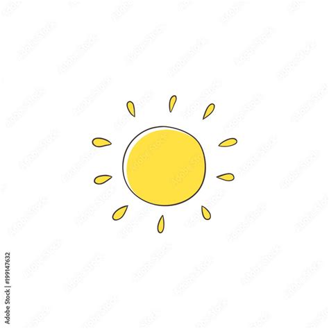 How To Draw Cartoon Sun