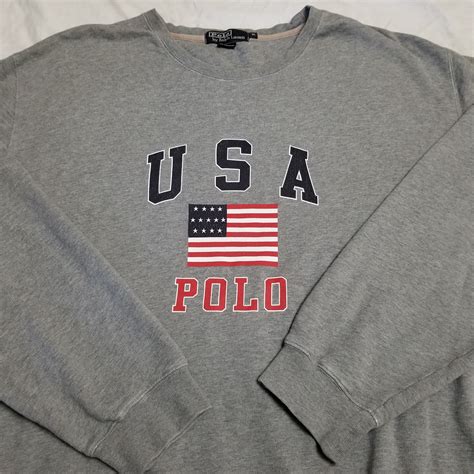 Polo Ralph Lauren Vintage 90s Polo Ralph Lauren Usa Flag Crewneck