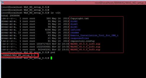 middlewarebox websphere® application server was installation using