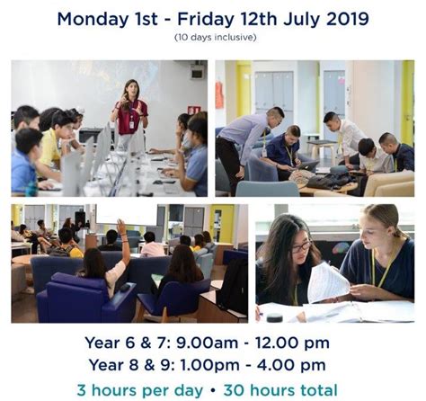 English Language Summer Programme For Year 6 9 Students